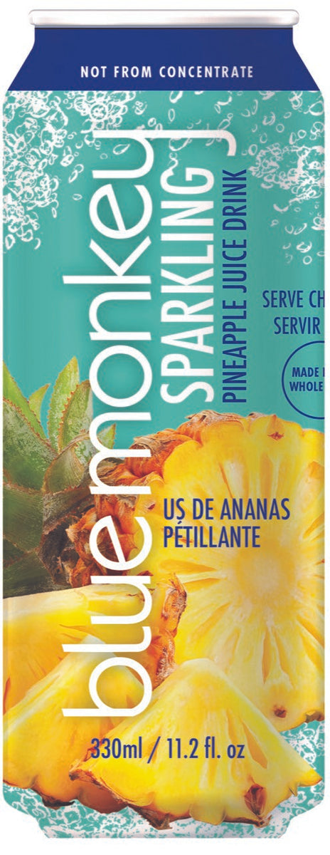 Sparkling Pineapple Juice 11.2oz/330ml - 12 pack – Blue Monkey Beverage LLC