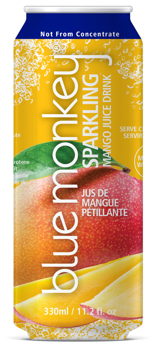 Sparkling Mango Juice 11.2oz/330ml - 12 pack – Blue Monkey Beverage LLC